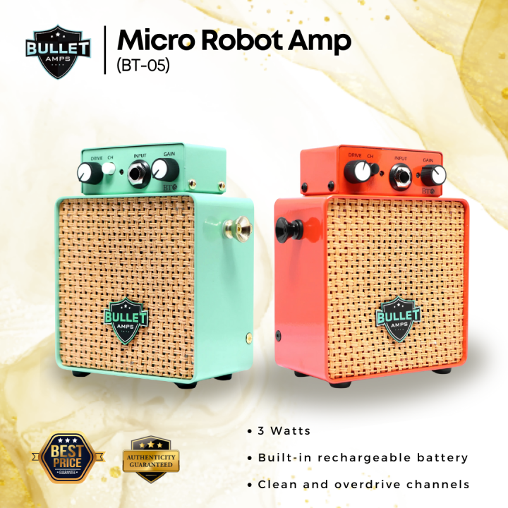 Bullet Chargeable BT-05 Micro Robot Electric Guitar Amplifier BT05 | Lazada