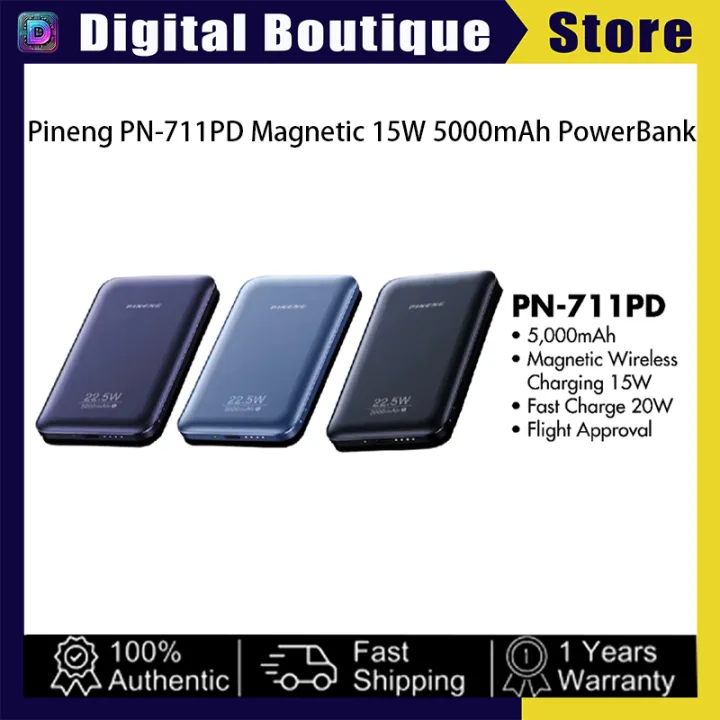PINENG PN-711PD Magnetic Wireless Power Bank Portable 22.5W Fast ...