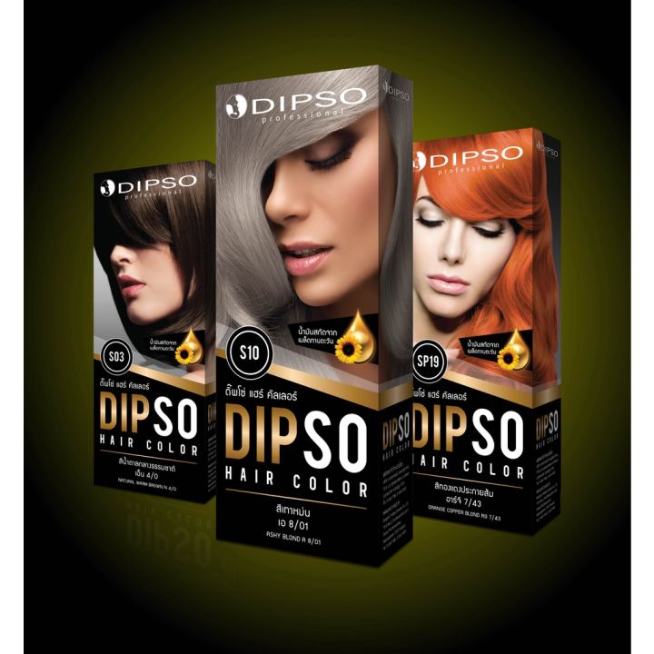 ไม่มีแอมโมเนีย Dipso สีย้อมผมเบอร์ SP19-SP24 ขนาด 110 กรัม | Lazada.co.th