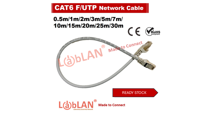 LabLAN F/UTP Cat6 26/7 250mhz (7/0.16mm) LSZH Grey Data Center🔥Ready ...