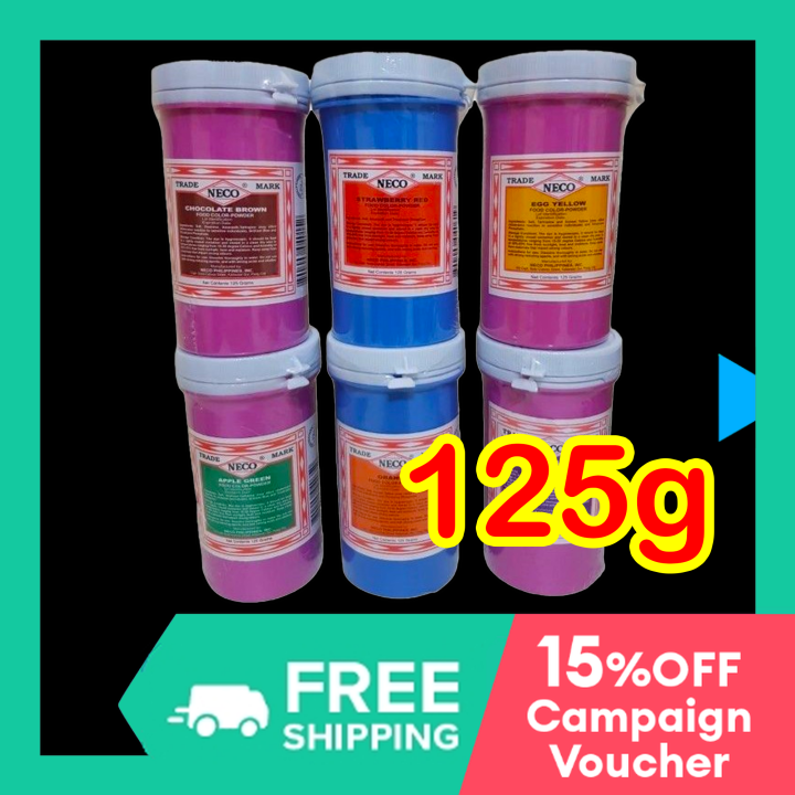 125g NECO FOOD COLORING FOR BAKING Set for Cake Icing Bread for Cooking ...