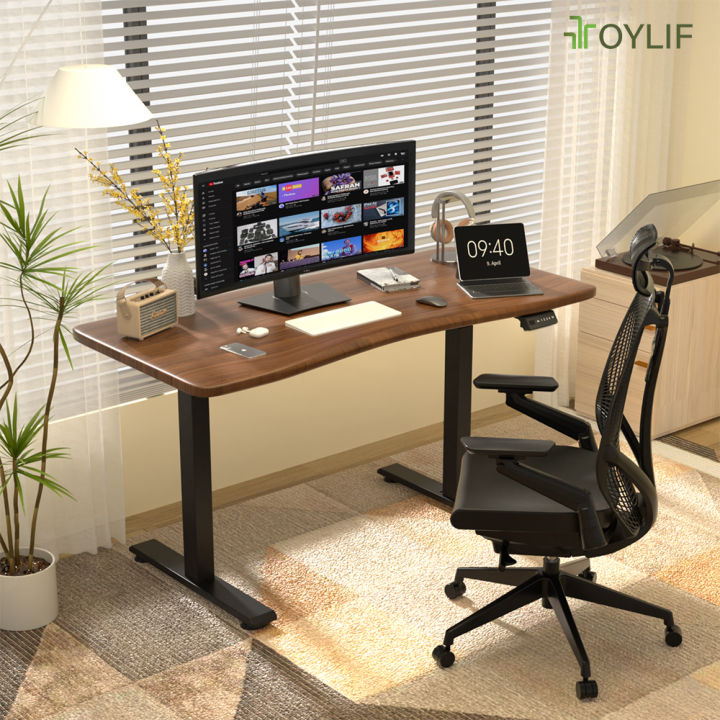 OYLIF Computer table 【READY STOCK】Lift table curved 1 Motor Height ...