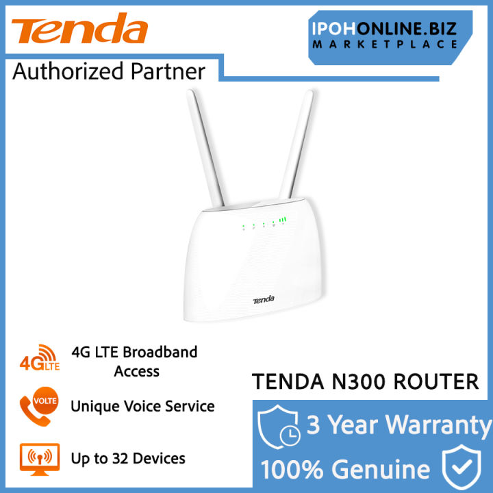 Tenda 4G06 N300 Wi-Fi 4G VoLTE Router | Lazada