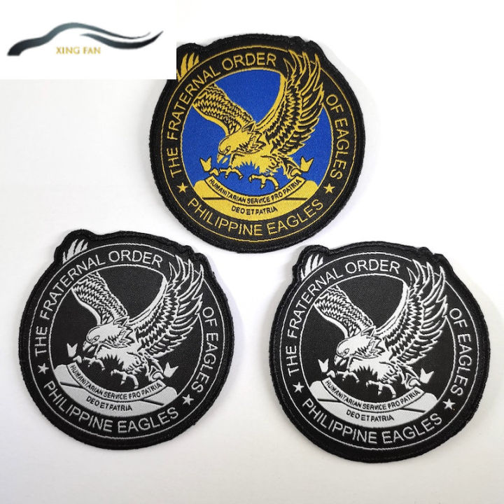 XINFAN Philippine Eagles TFOE Patches (IRON ON PATCH for caps tshirt jacket) Embroidered DIY ...