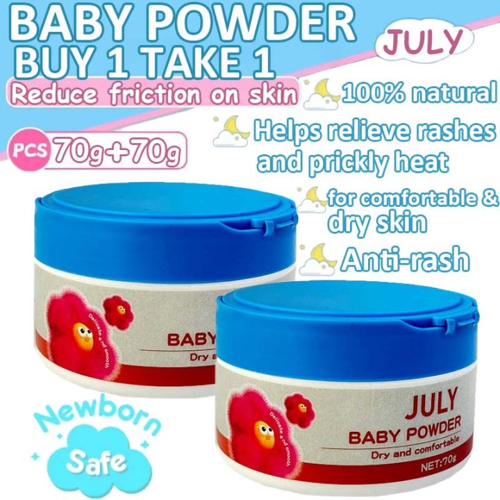(BUY 1 TAKE 1) JULY Baby powder Natural baby powder 70g Anti-rash ...