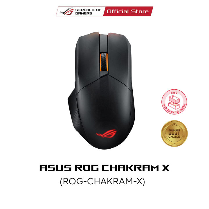 ASUS ROG Chakram X wireless RGB gaming mouse with next-gen 36,000 dpi ...