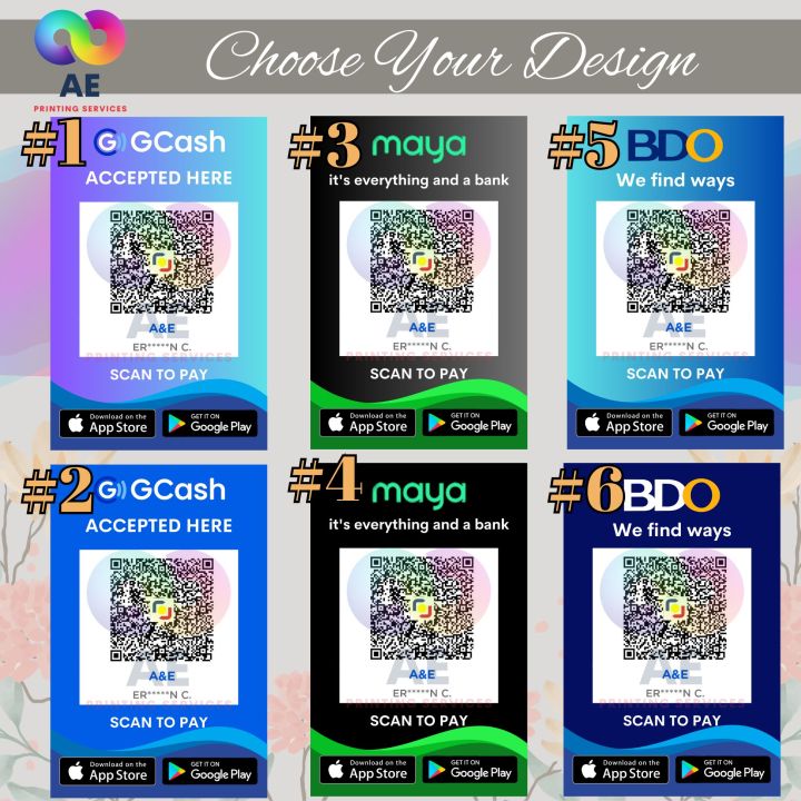 G-Cash QR CODE SINTRA BOARD (3mm Thick Sintra Board) Aprox 5x8inch ...