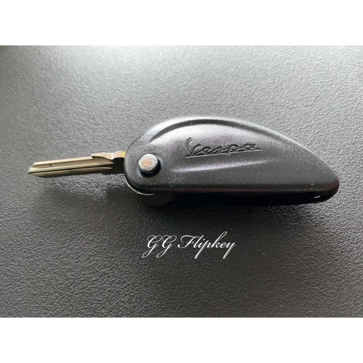 กุญแจพับ Vespa พร้อมชิพ (สามารถนำไป Copy ชิพ และปั้มดอกใช้งานได้เลย ...