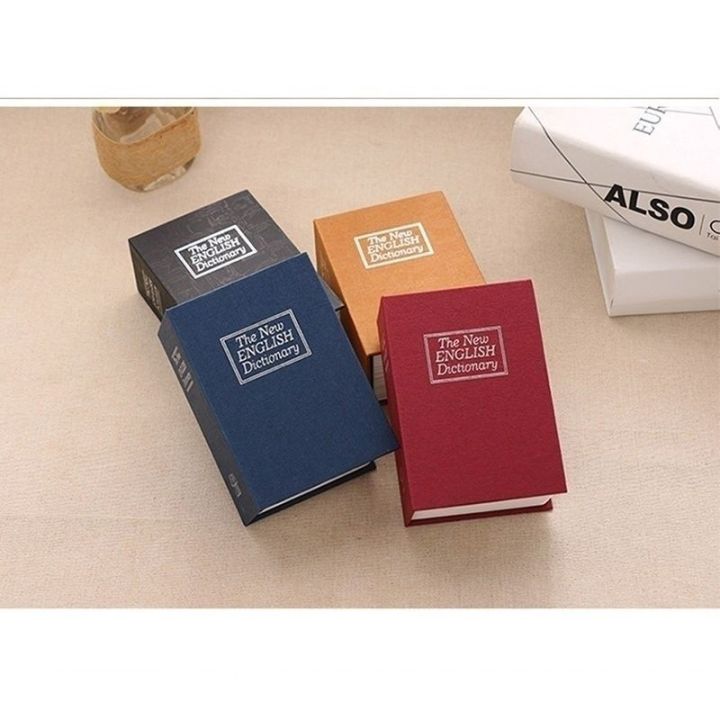 ⋆｡‧˚ʚ🍓ɞ˚‧｡⋆ Két sắt Mini hình quyển sách LOẠI NHỎ 11.5x8x4.5cm Tiện Lợi ...