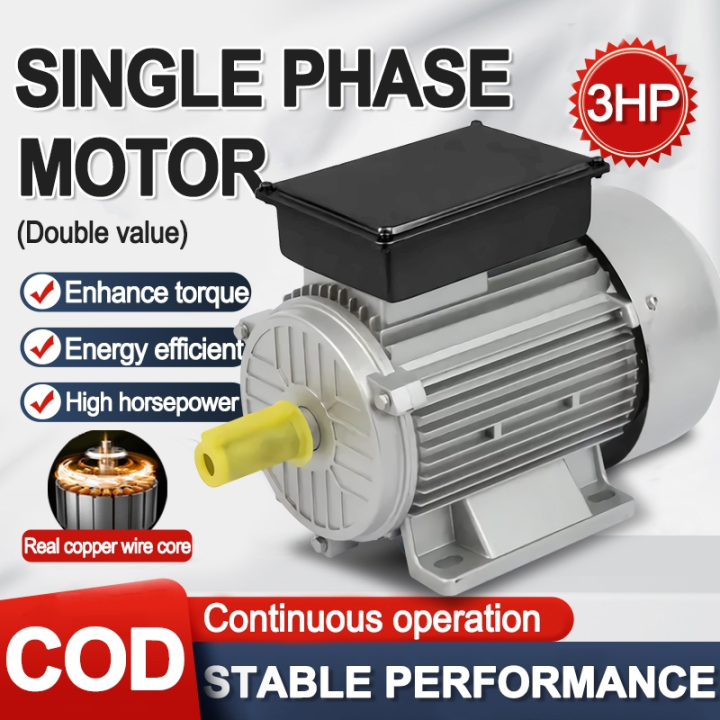 Induction Motor Single Phase 2200W High Power Electric Motor (Copper ...