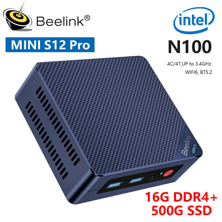 Beelink Mini S12 Pro Alder Lake N100 Intel 12th Windows 11 Mini Pc Ddr4