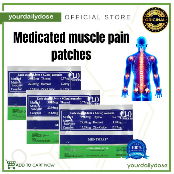 Mentopas Medicated Plaster 2 / 6 / 10 sheets | Lazada PH