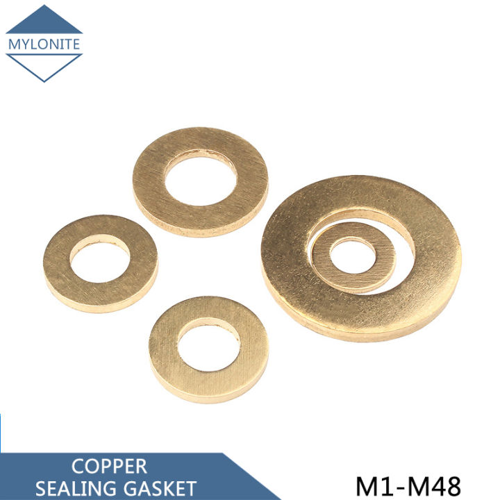 M2.5 M3 M4 M5 M6 M8 M10 M12 M14 M16 M18 M20 M22 M24 Brass Flat Gasket ...