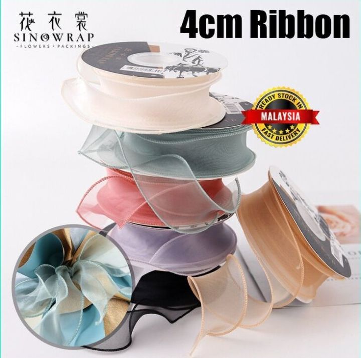 10 yards / roll 4cm letter ribbon gift packaging DIY Flower Gifts ...