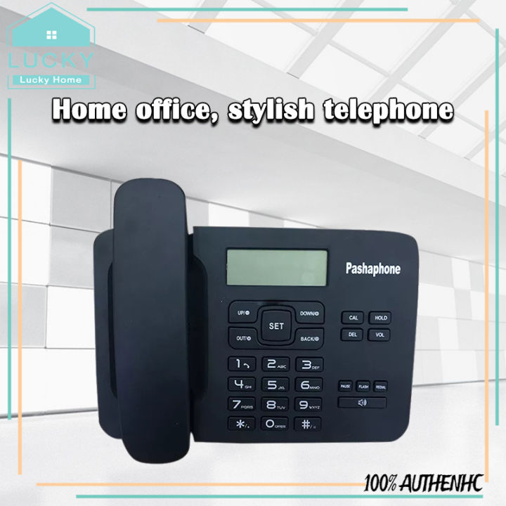 Office Home Hotel Wired Fixed Telephone Landline Large Screen Phone ...