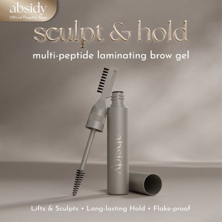 Absidy Sculpt & Hold Multi-Peptide Laminating 3in1 Brow Gel Clear ...