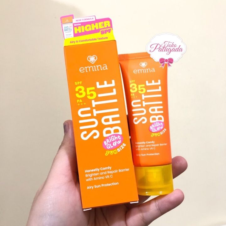 [BPOM] EMINA Sun Battle SPF 35 PA+++ - Sun Protection 50ml ukuran besar ...