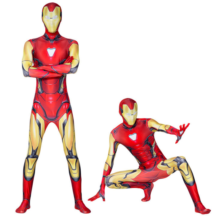 Liveme Iron Man Costume Marvel Avengers Endgame Zentai Cosplay