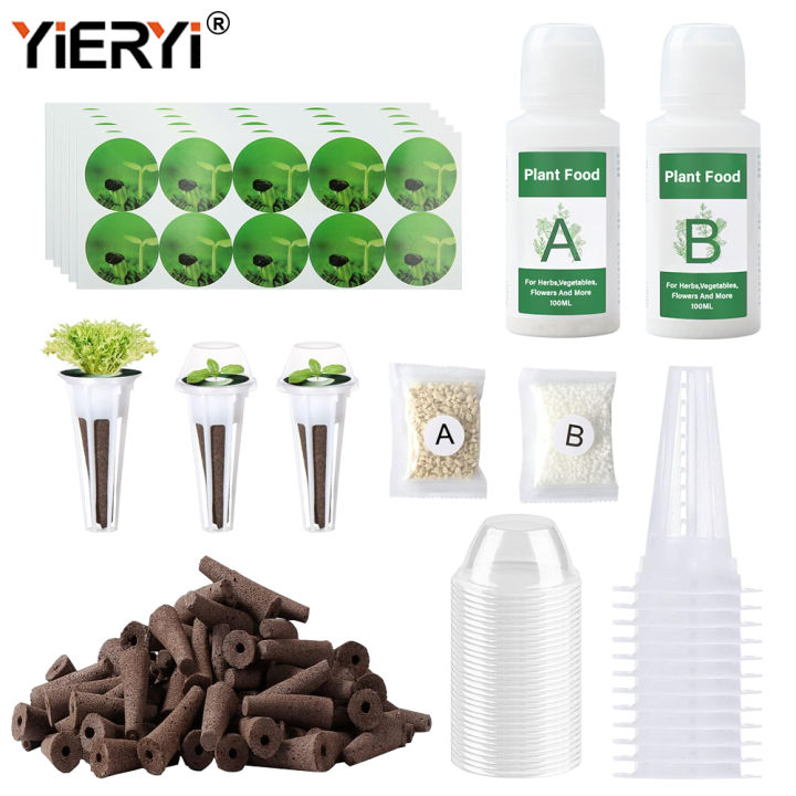 Yieryi Hydroponic AB Fertilizer Planting Set, Hydroponic Nutrients,Seed ...