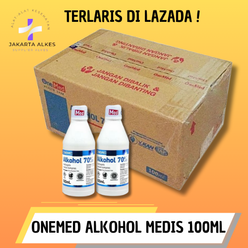 ANTISEPTIK ALCOHOL ALKOHOL 70% 100ML ONEMED ANTISEPTIK ISI 24 BOTOL ...