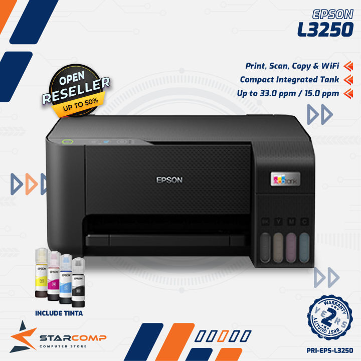Printer EPSON EcoTank L3250 A4 All in One-EPSON L3250 Ink Tank WiFi ...