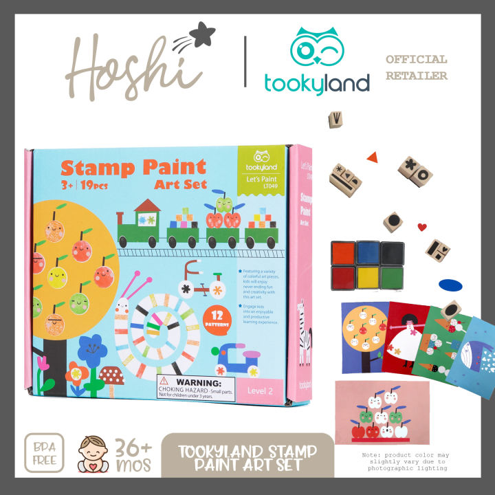Hoshi Baby x Tookyland Stamp Paint Craft Art Set, Arts & Craft Toy for ...