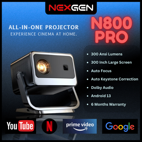 NEXGEN N800 PRO PROJECTOR 2025 ANDROID 13 PROJECTOR ALL IN ONE | Lazada