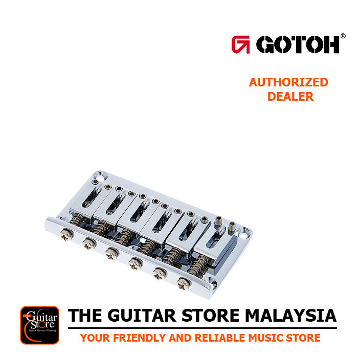 Gotoh GTC102 Chrome Finish Hardtail Bridge For Electric Guitar (Made In ...