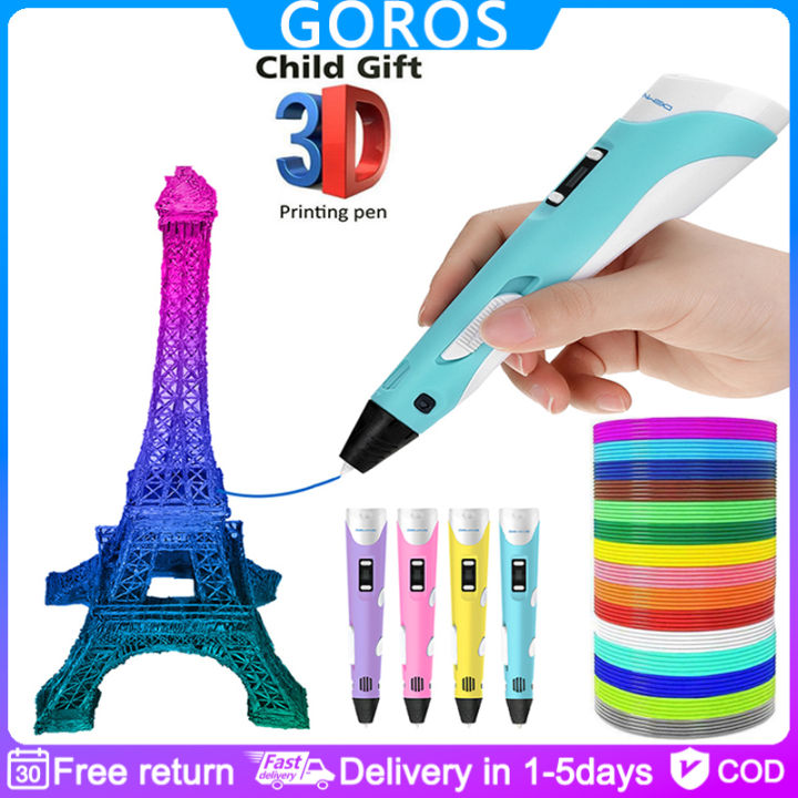 【in Spot】Original 2nd Gen USB 3D Pen DIY Printing pens PLA & ABS ...