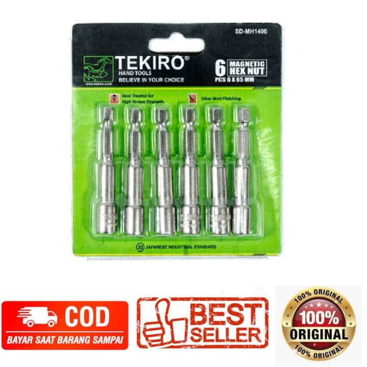 TEKIRO Mata sok roofing magnetic 8 mm x 65 kunci drilling nut setter ...