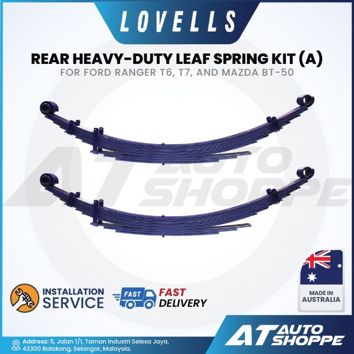 Lovells FR-1SH Rear Standard Heavy-Duty Leaf Spring Kit (A) Suitable ...