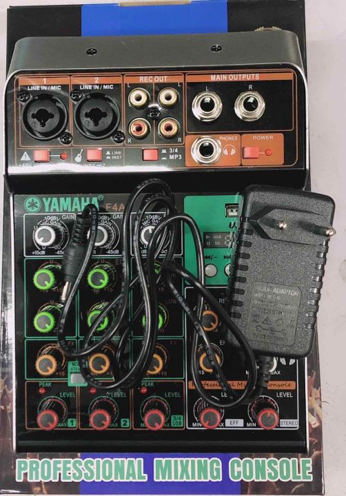 YAMAHA MINI 4 Channels Audio Mixer Sound Mixing Console with Bluetooth ...