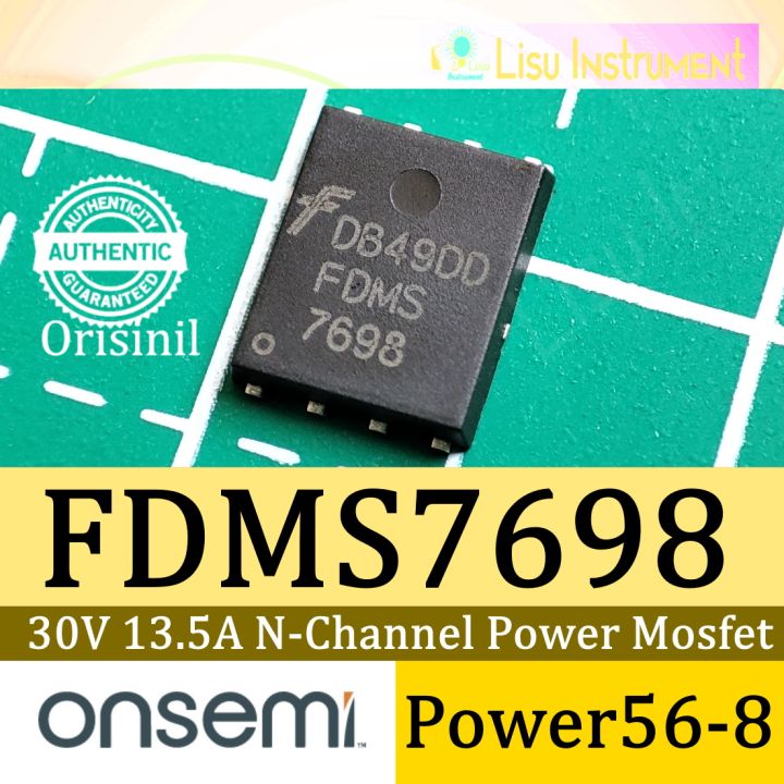 FDMS7698 30V 13.5A N-Channel Power Mosfet FDMS 7698 Power56-8 onsemi ...