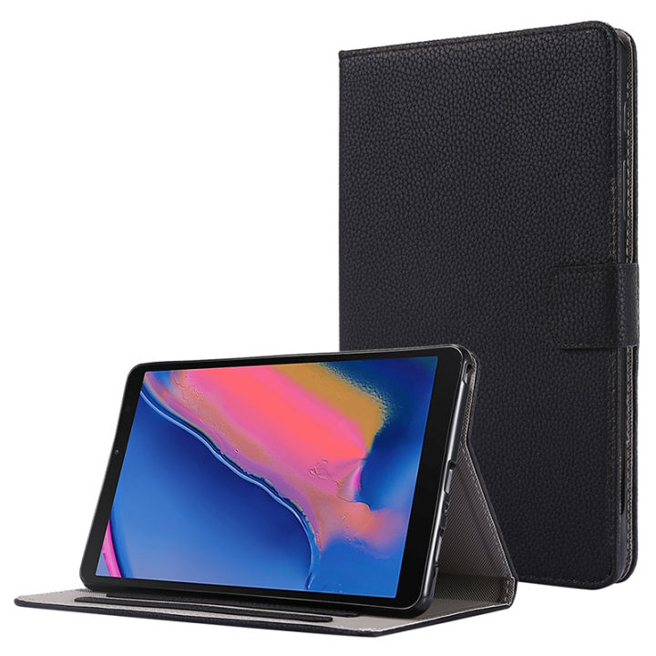Puเคสหนังสำหรับsamsung Galaxy Tab A 8 0 S Pen 2019 ปากกาsm P200 Sm P205
