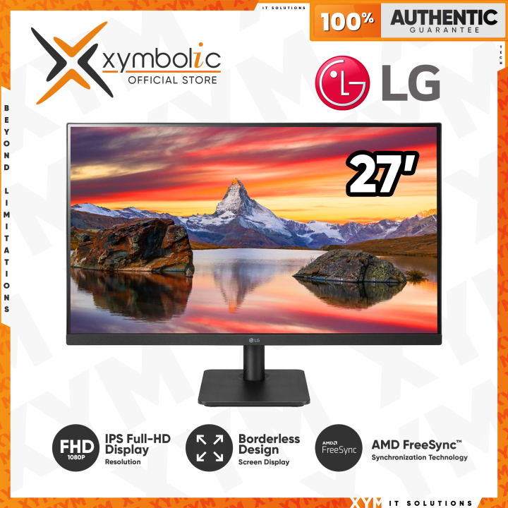 LG 27MP400-B 27" FHD IPS 259 Nits Flicker Safe 75hz VGA/HDMI Monitor | Lazada PH