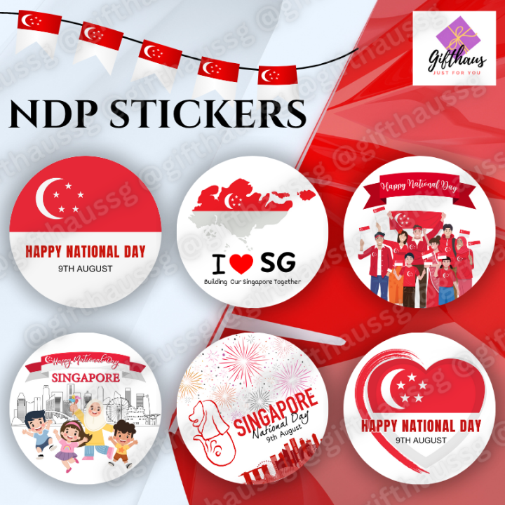 GifthausSG 2025 NDP Stickers SG60 National Day Personalised Custom ...