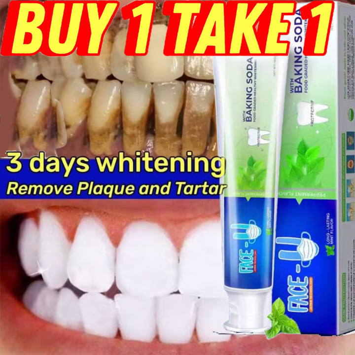 [BUY 1 TAKE 1] FACE U Japan Tech Toothpaste with Baking Soda (Fresh ...
