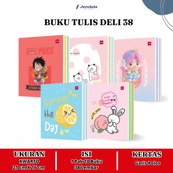 Deli - Buku Tulis 38 Lembar Deli - ATK | Lazada Indonesia