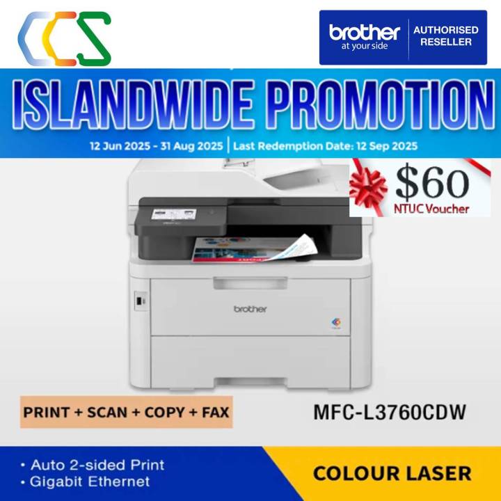 BROTHER MFC-L3760CDW All-In-One Color Laser MFCL3760CDW MFC L3760 CDW ...