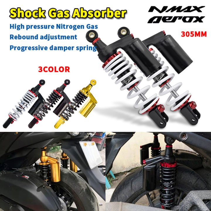 PMShop Nmax V2 & V2.1 / Aerox V1 & V2 Rear Shock Gas Absorber W/ Baso ...
