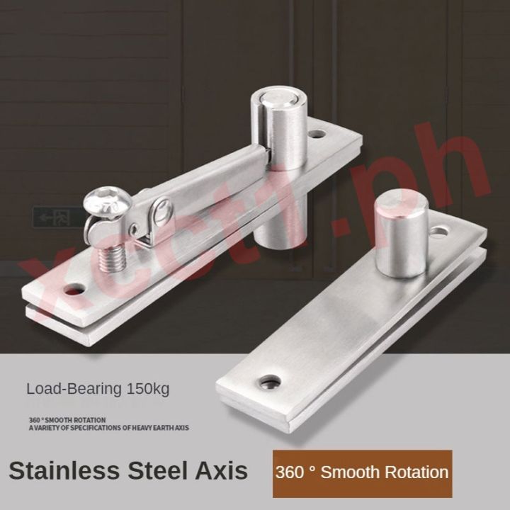 DOOR HINGES Heavy Duty Stainless Steel 360 Degree Rotation Door Pivot ...