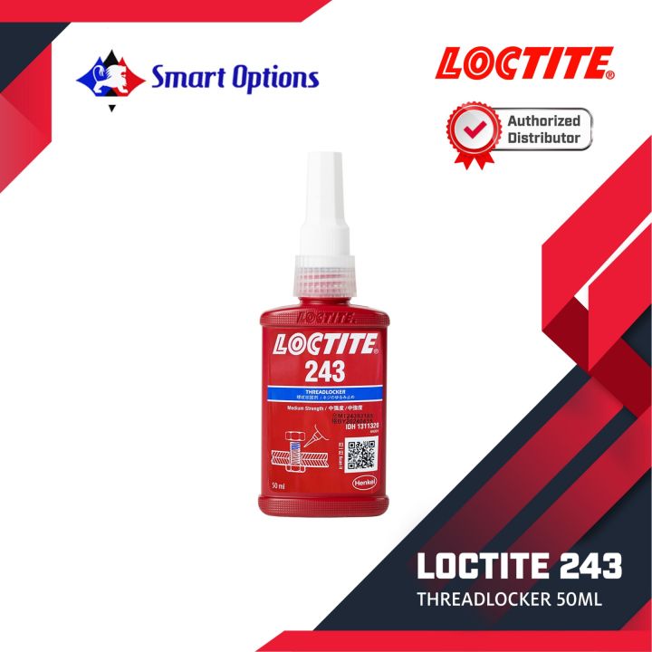 Loctite 243 Blue Medium Strength Threadlocker 50ml | Lazada PH