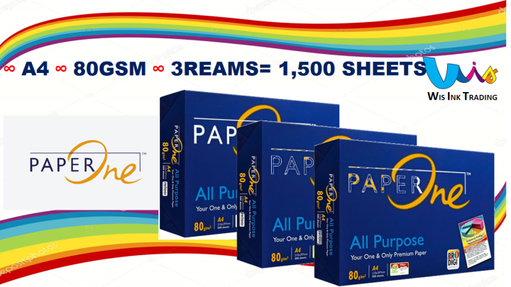 Paper One Bond Paper, A4, 80gsm, 3 reams | Lazada PH