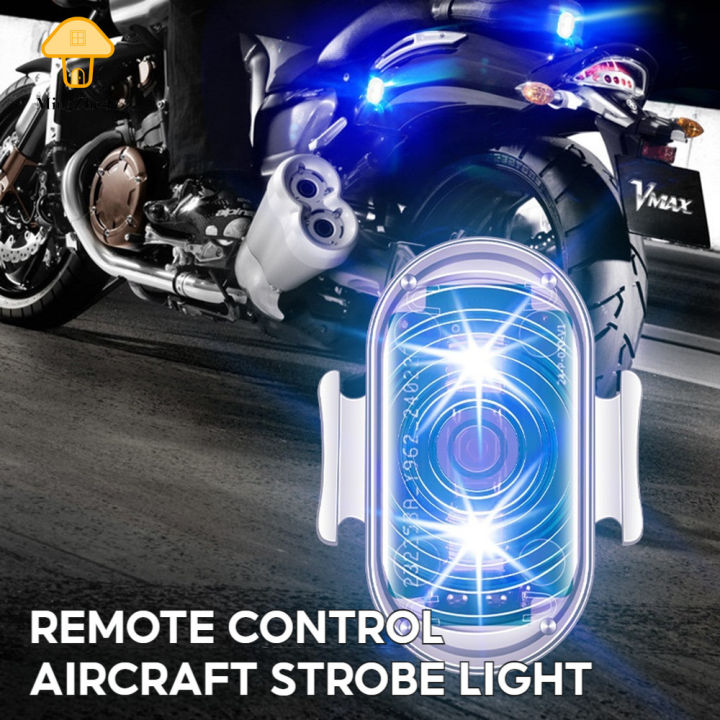 7 color remote control RGB Led aircraft strobe light motorcycle light wireless warning light ...