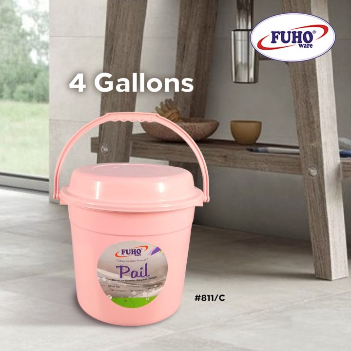 1 pc FUHO 16L Timba / Pail Laundry and Bathroom with Cover #811C ...