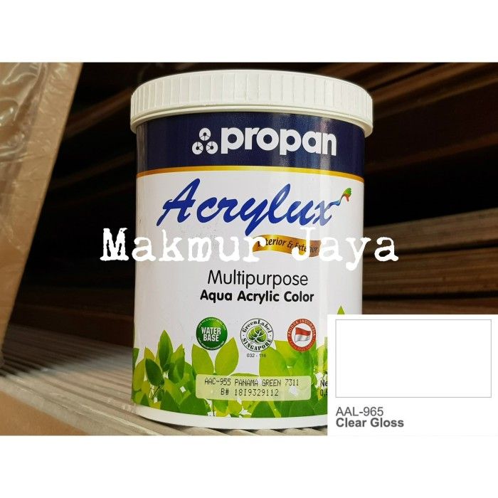 ACRYLUX CLEAR GLOSS PROPAN CAT DUCO BESI KAYU WATER BASED | Lazada ...