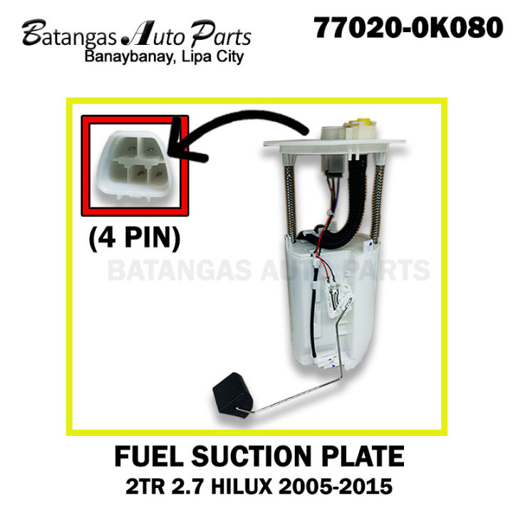 NIKKO FUEL SUCTION PLATE TOYOTA HILUX 2005-2015 2TR 2.7 77020-0K080 ...