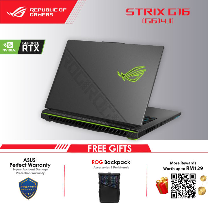 (OFFICIAL STORE) Asus ROG Strix G16 G614J-VRN3122W 16'' WUXGA Gaming ...