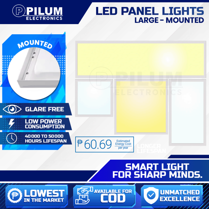 PILUM Surface Mounted LED Panel Light 300x300mm 300x600 600x600 ...