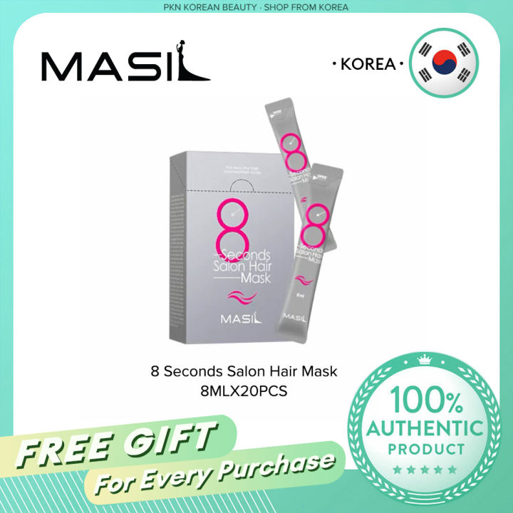 MASIL 8 Seconds Salon Hair Mask Stick Pouch (8ML*20PCS), Hair Care Premium Treatment- For ...